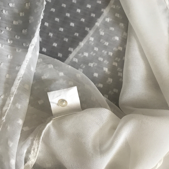 Zara | Tops | Zara Trafaluc Chiffon Bishop Sleeves Blouse | Poshmark